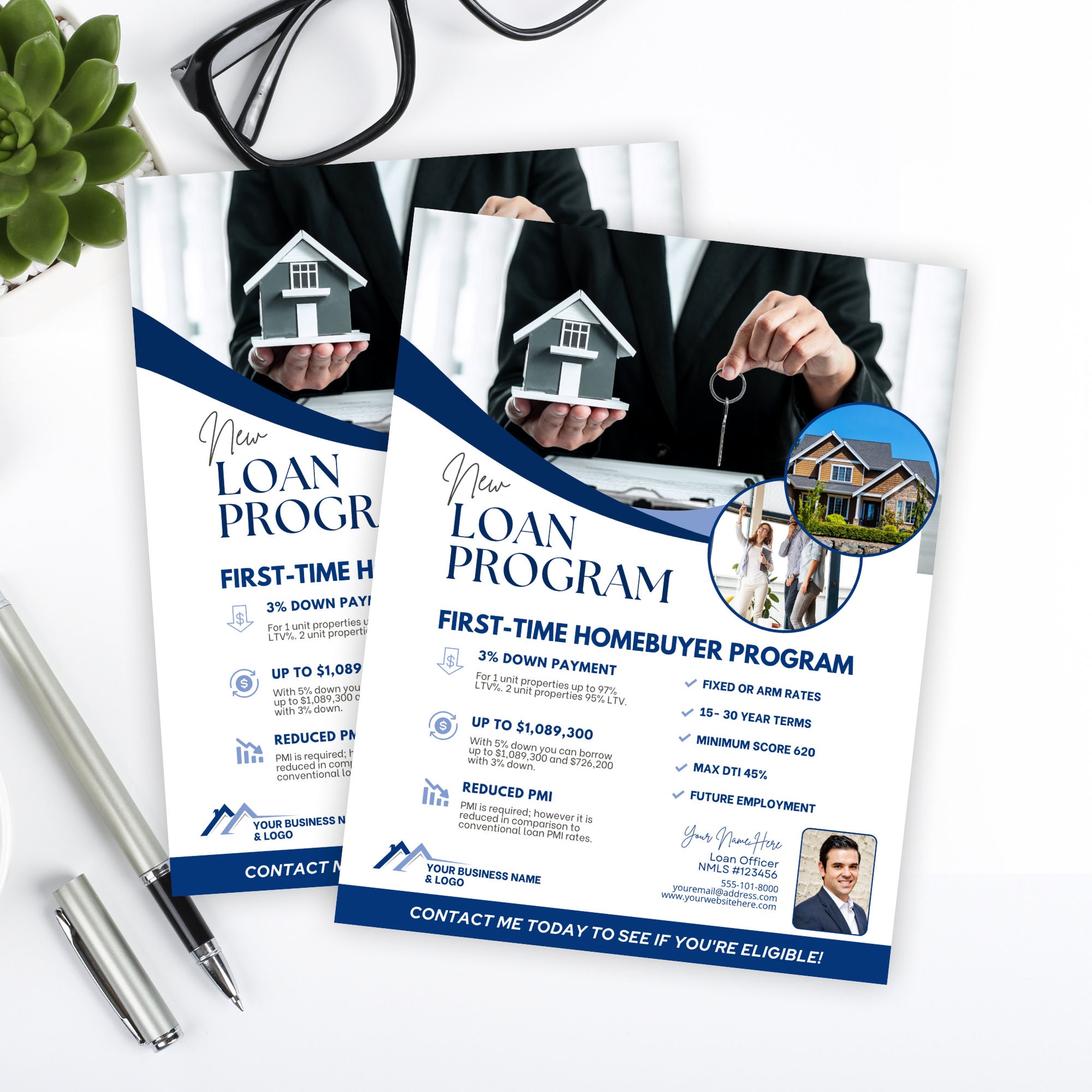 Mortgage Loan Program Flyer: Real Estate Marketing Template (canva PDF ...