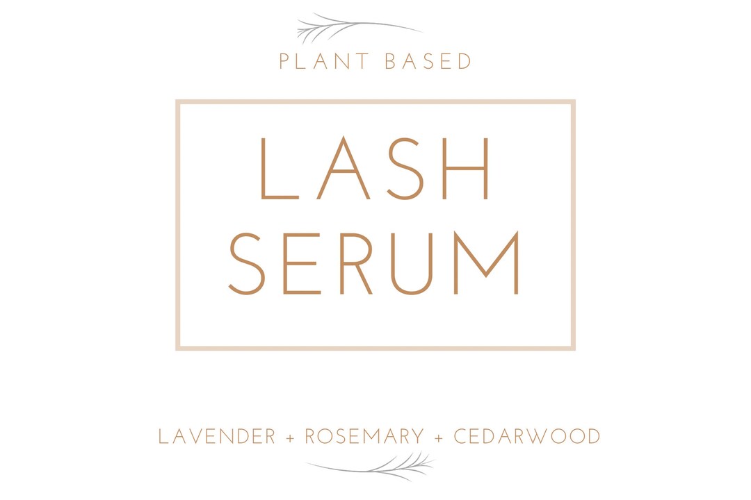Lash Serum Label Without Jojoba - Etsy