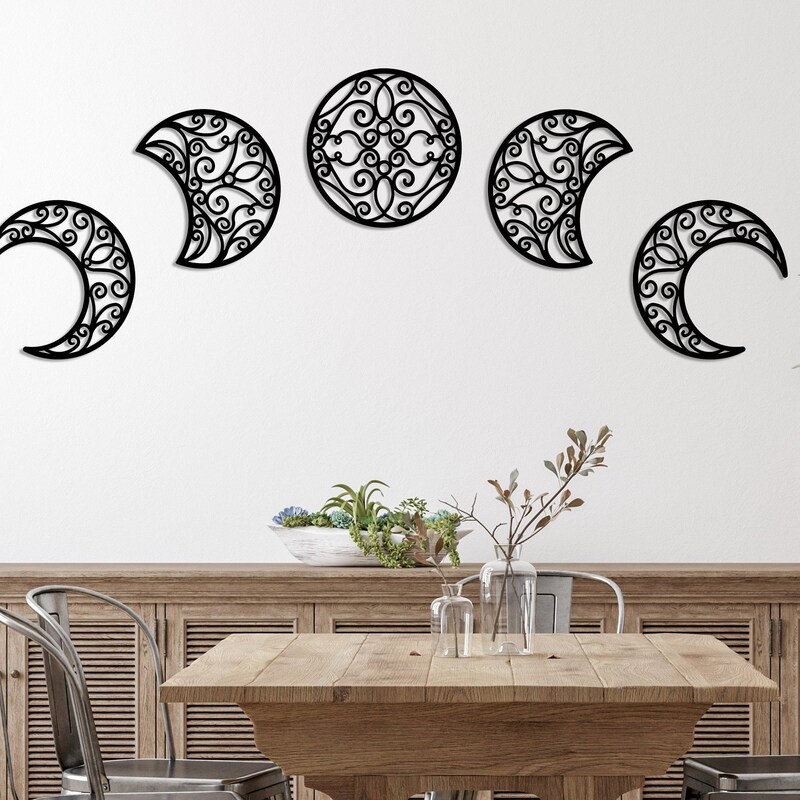 Moon Phases Wall Decor - Etsy