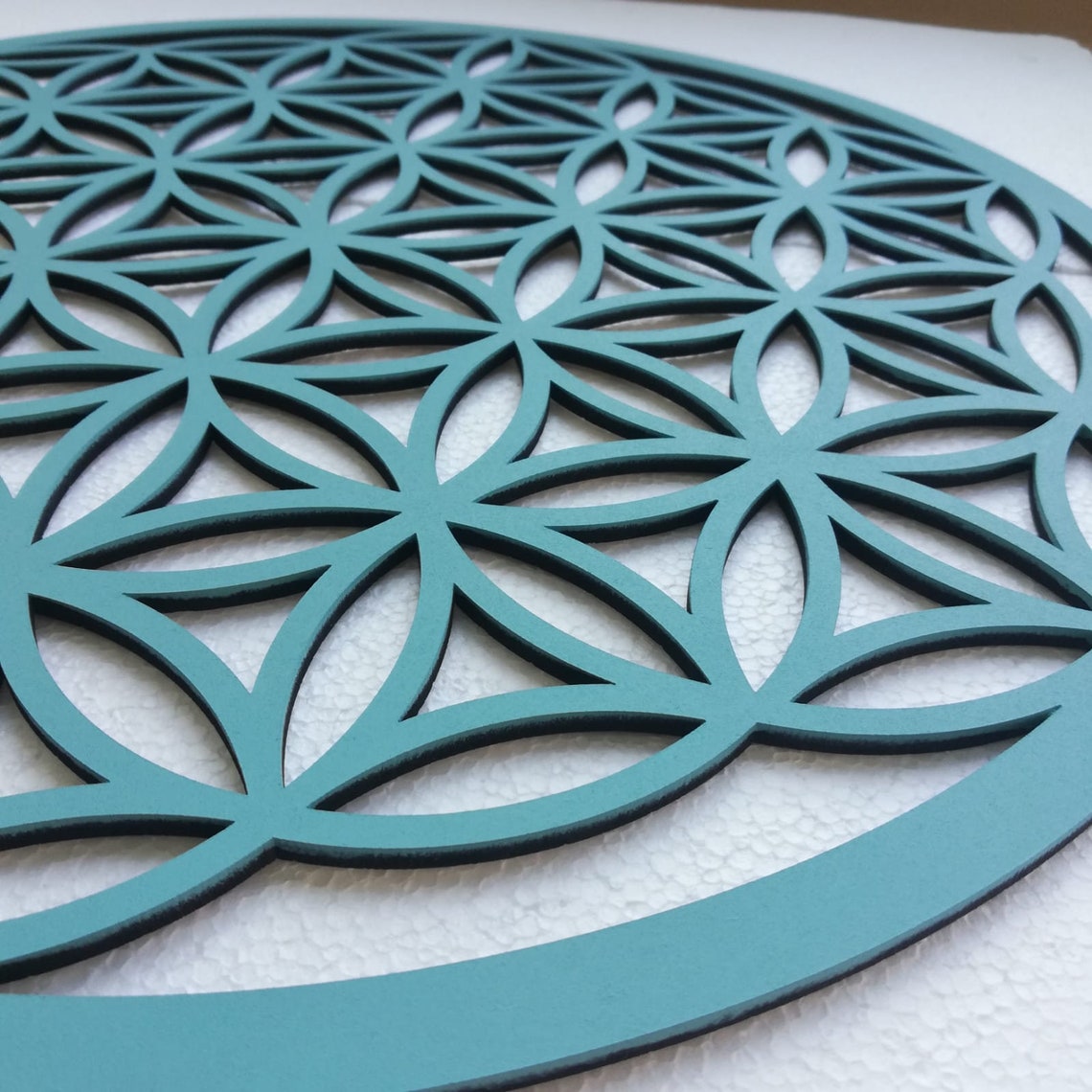 Flower of Life Sacred Geometry Wall Art Flower of Life Wood - Etsy