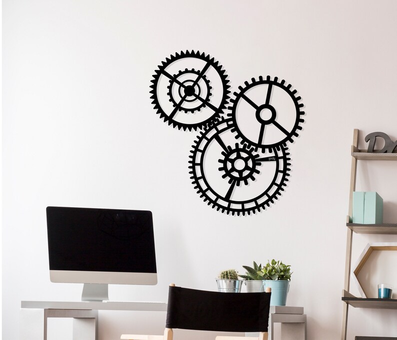 Steampunk Wall Decor, Steampunk Cog Wood Wall Art, Gears Wall Decor ...