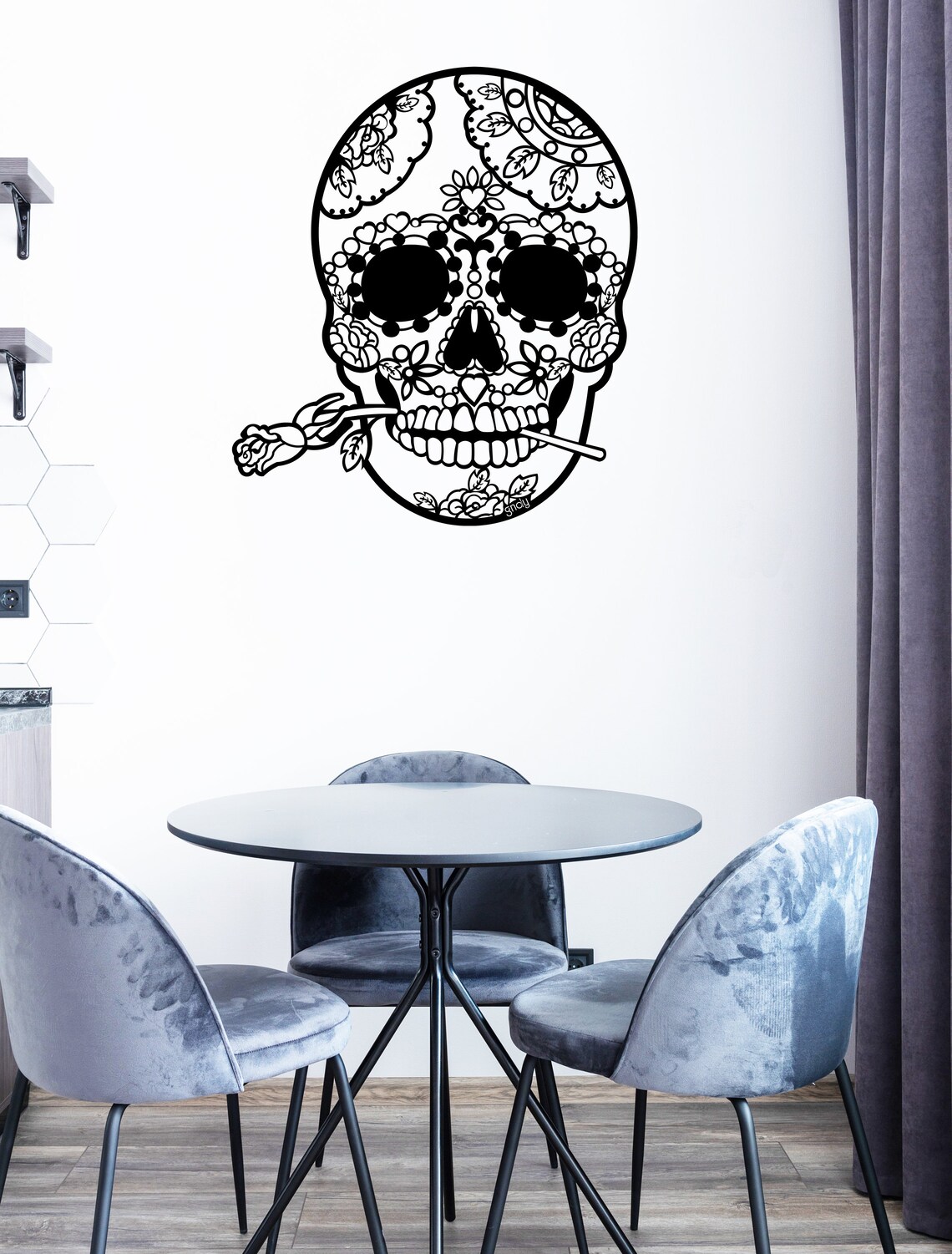 Skull Wall Decor, Skull Wall Art, Hnaging Wll Art, Skull Wall Hanging ...