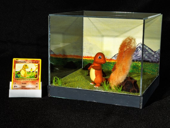 Charmander Cube Diorama Terrarium 8x8x6 - Etsy