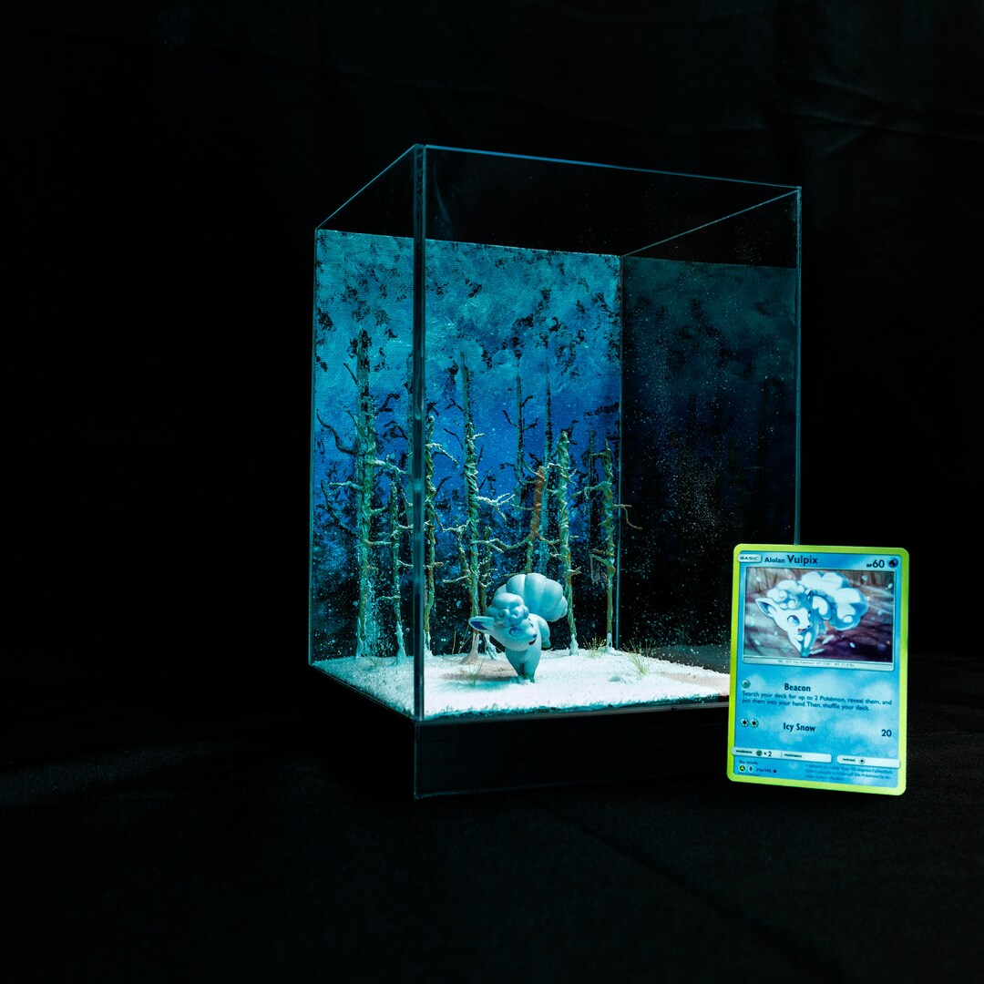 Alolan Vulpix Cube Diorama Terrarium 6x6x6 - Etsy