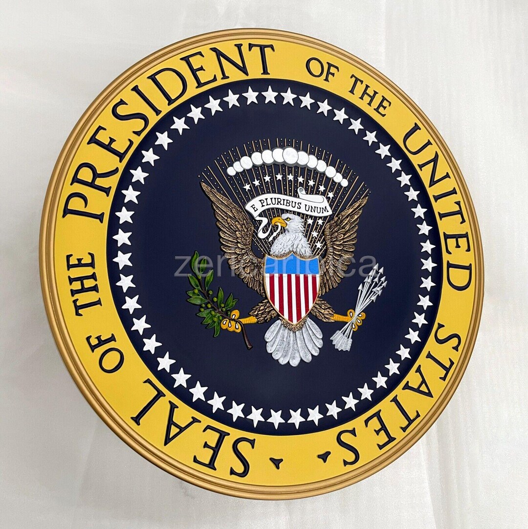 US Presidential Seal of the President Wall Plaque the Institute of ...