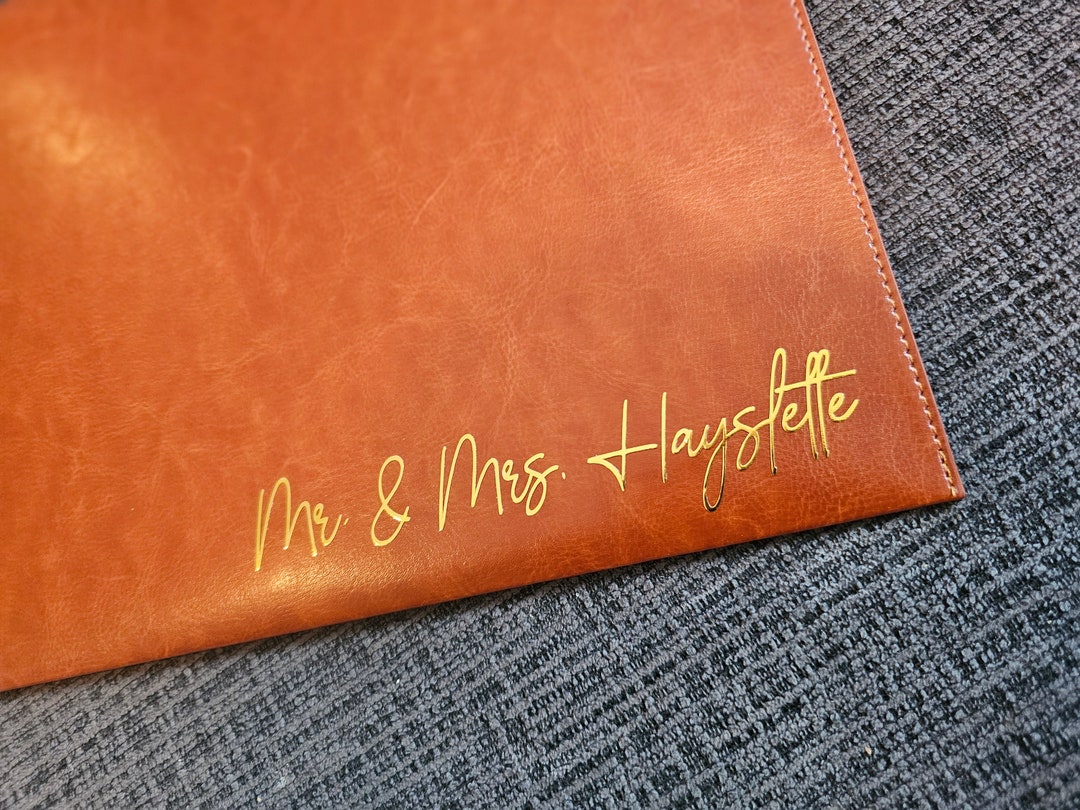 Personalized PU Leather Document Folder With Magnetic Clasp - Etsy