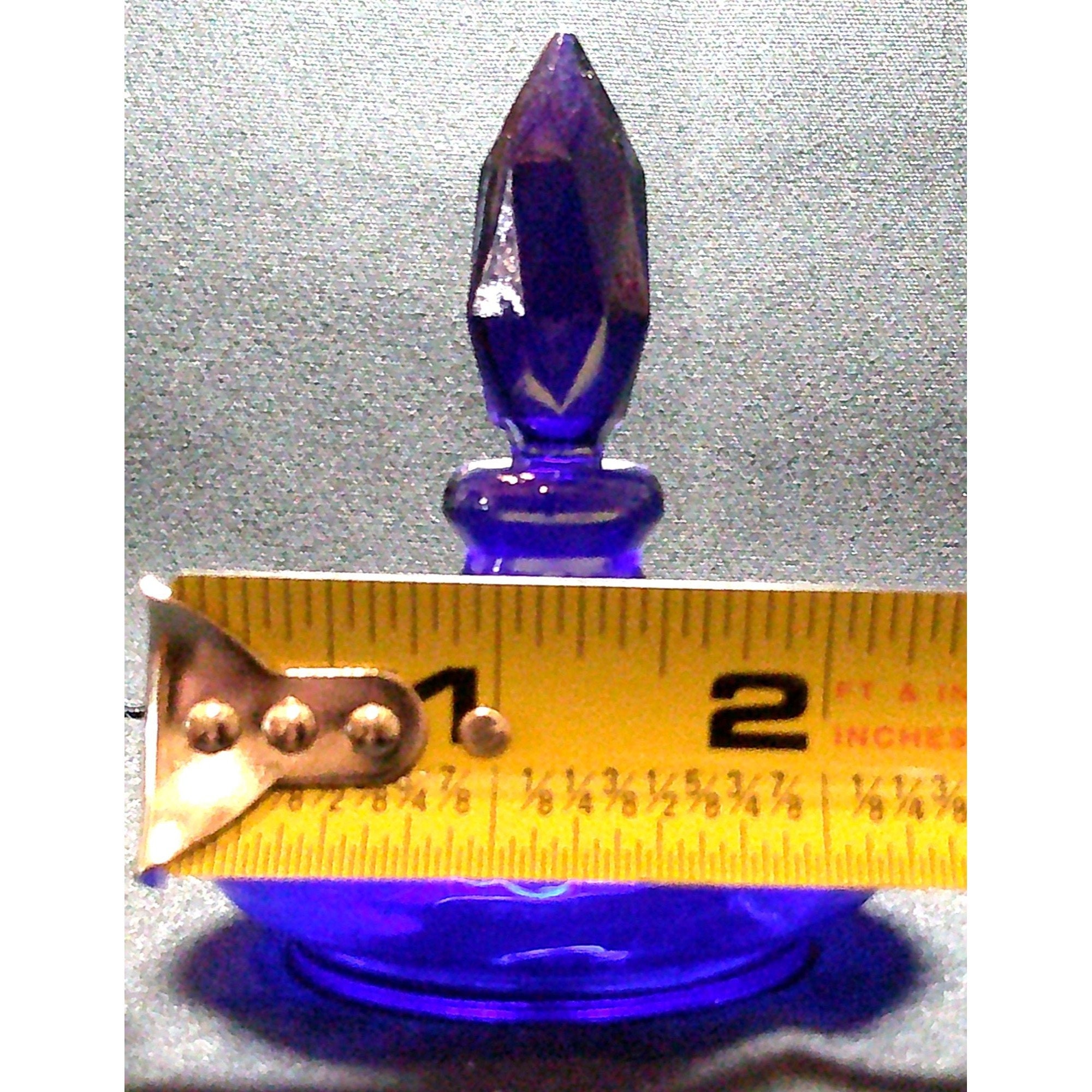 Cobalt Glass Perfume Bottle Genie Bottle Shape - Etsy