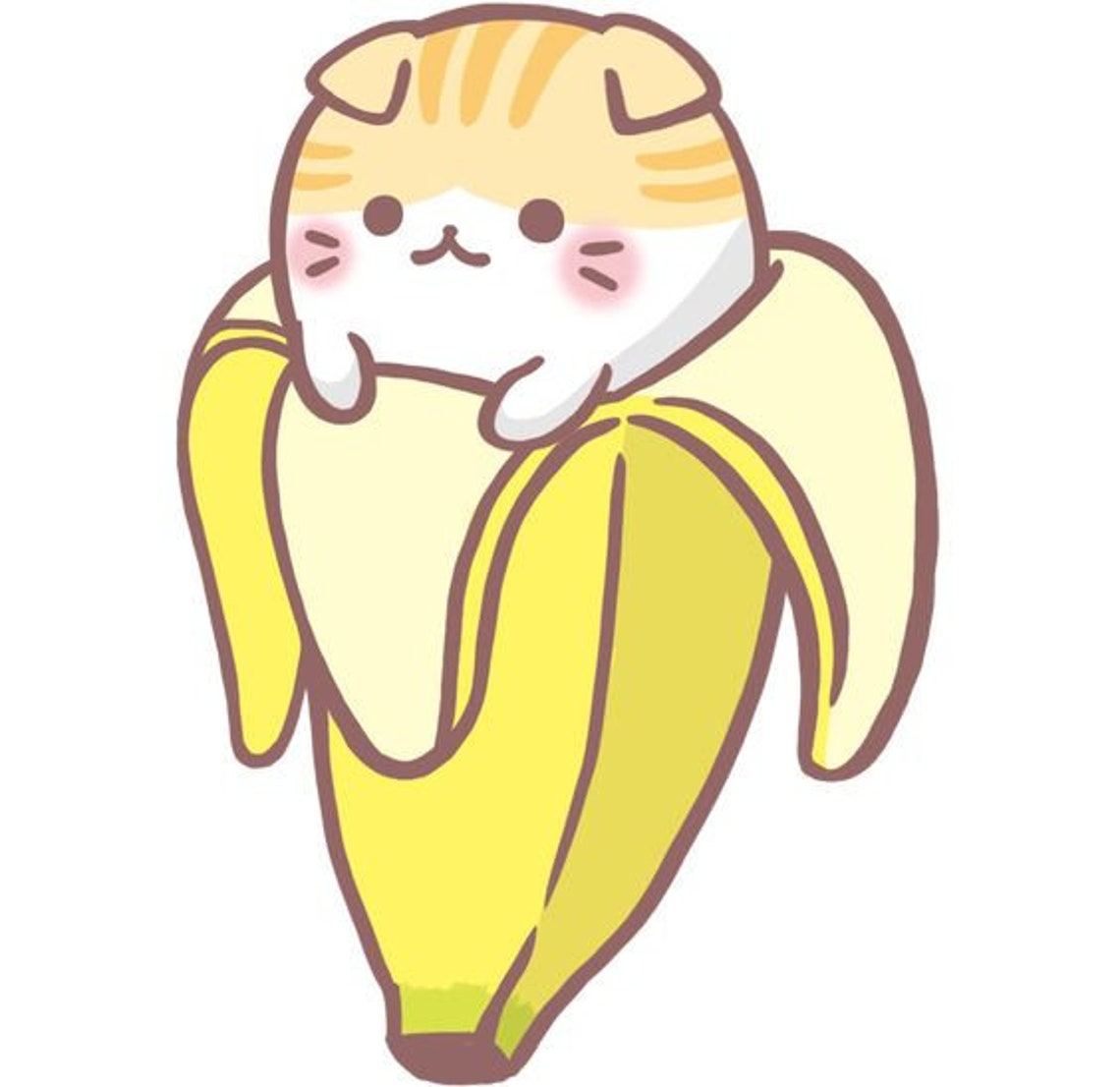 Banana Cat sticker / cute sticker | Etsy