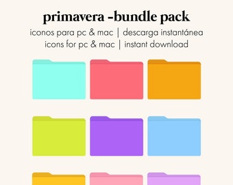 Spring Folder Icons - Etsy