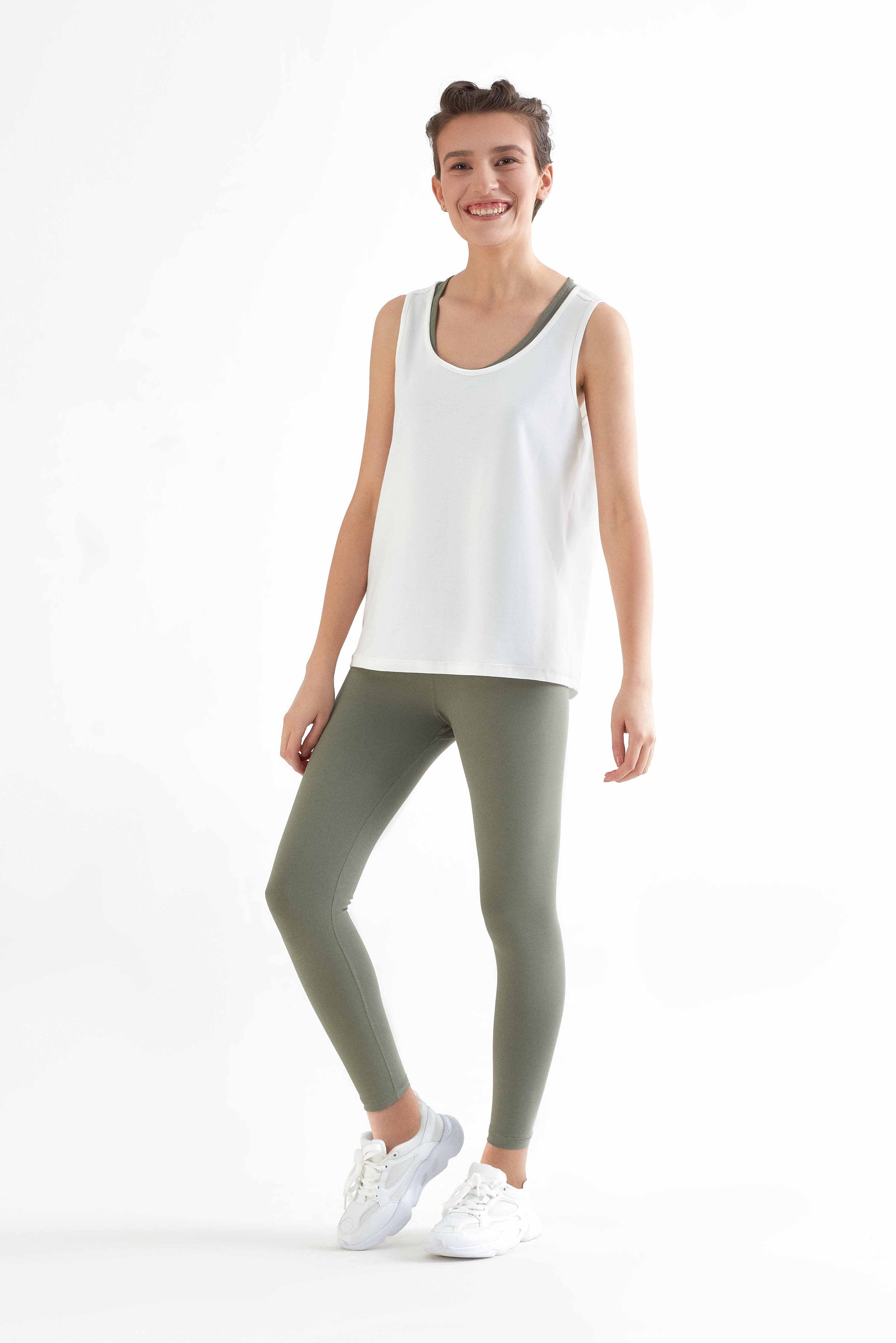 Organic Cotton Yoga Workout Leggings - Light Green - Etsy