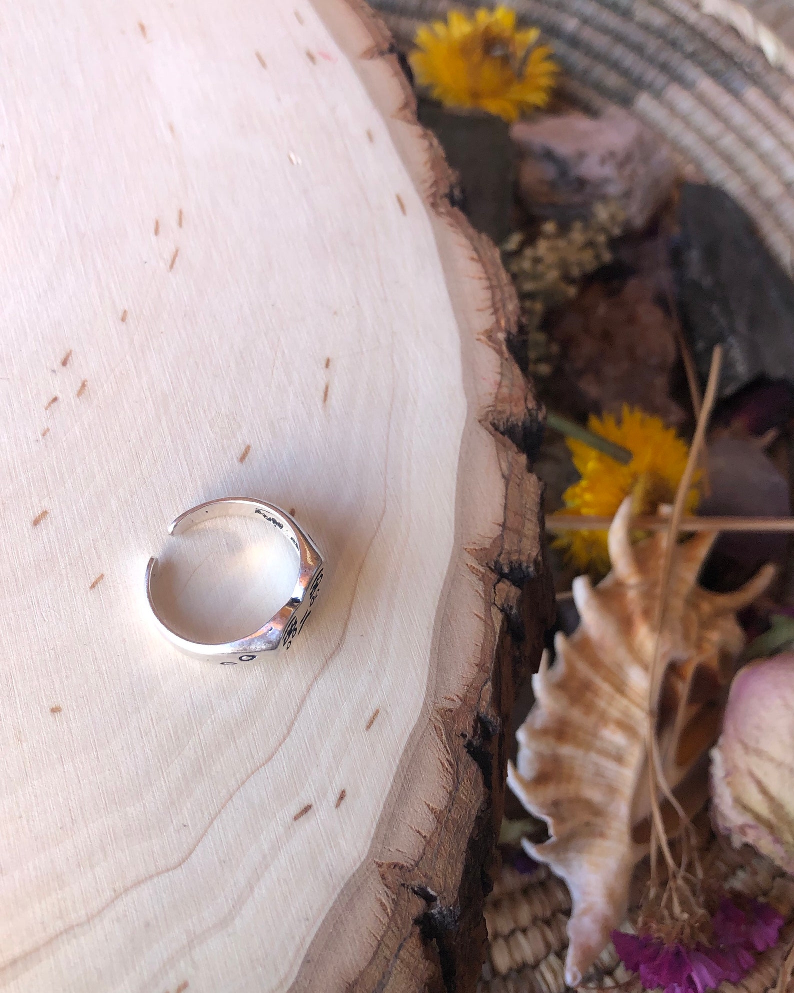 Sad Girl Adjustable Ring Crying Face Silver Signet Ring | Etsy