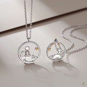 Little Prince Couple Necklace, Little Prince Necklace, Matching ...