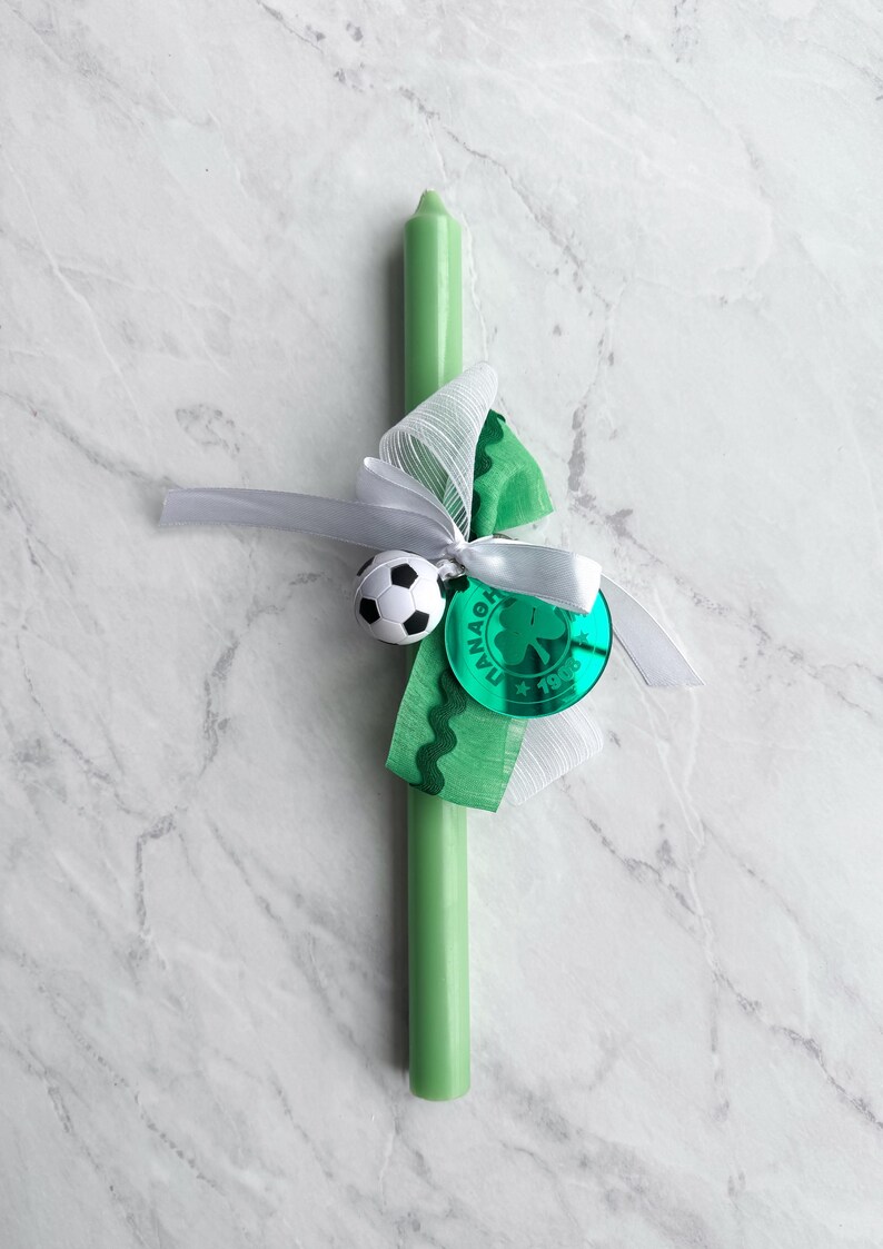 Soccer Easter Candle | Greek Orthodox Lambada Gift for Kids - Etsy