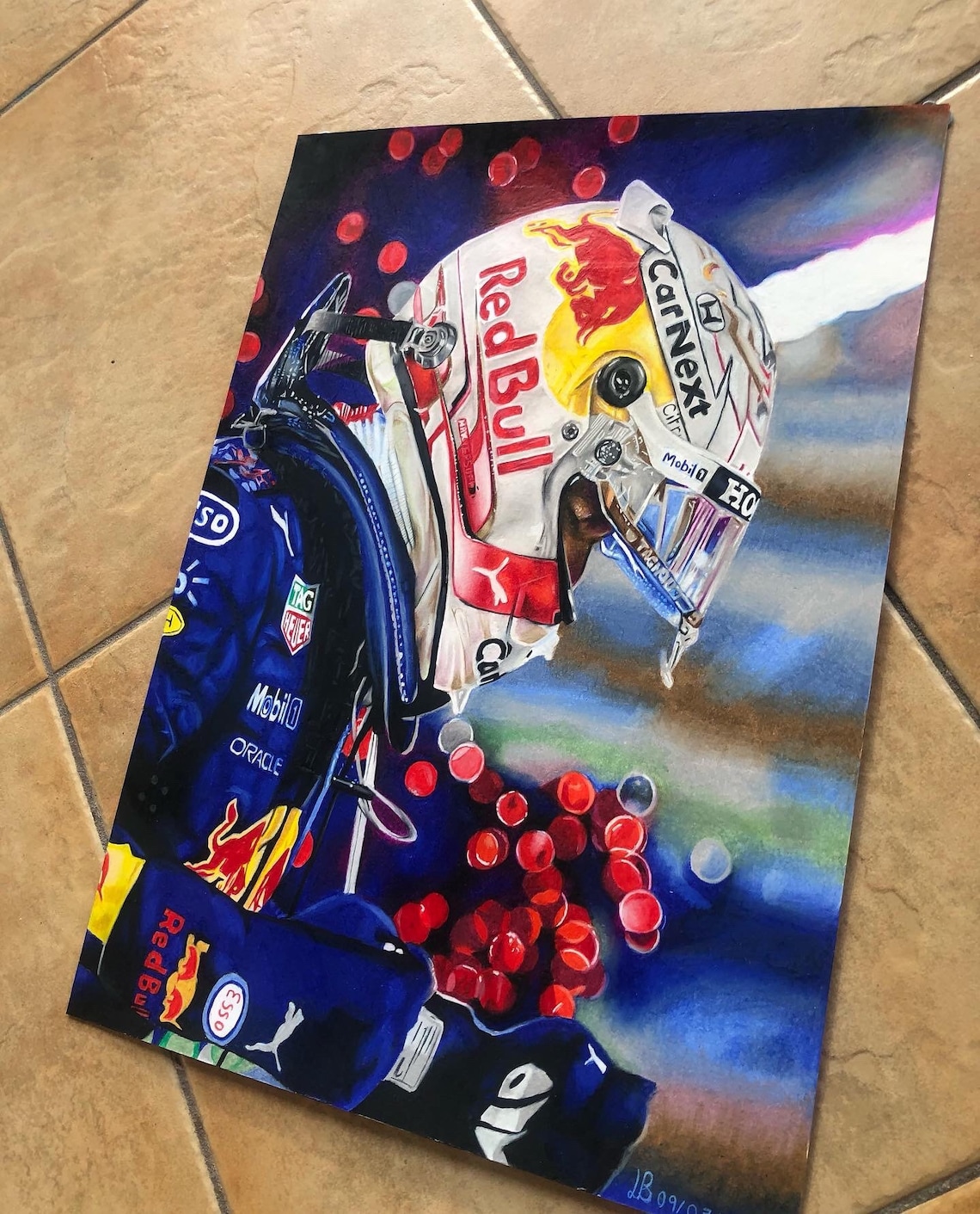 Max Verstappen Drawing Print - Etsy
