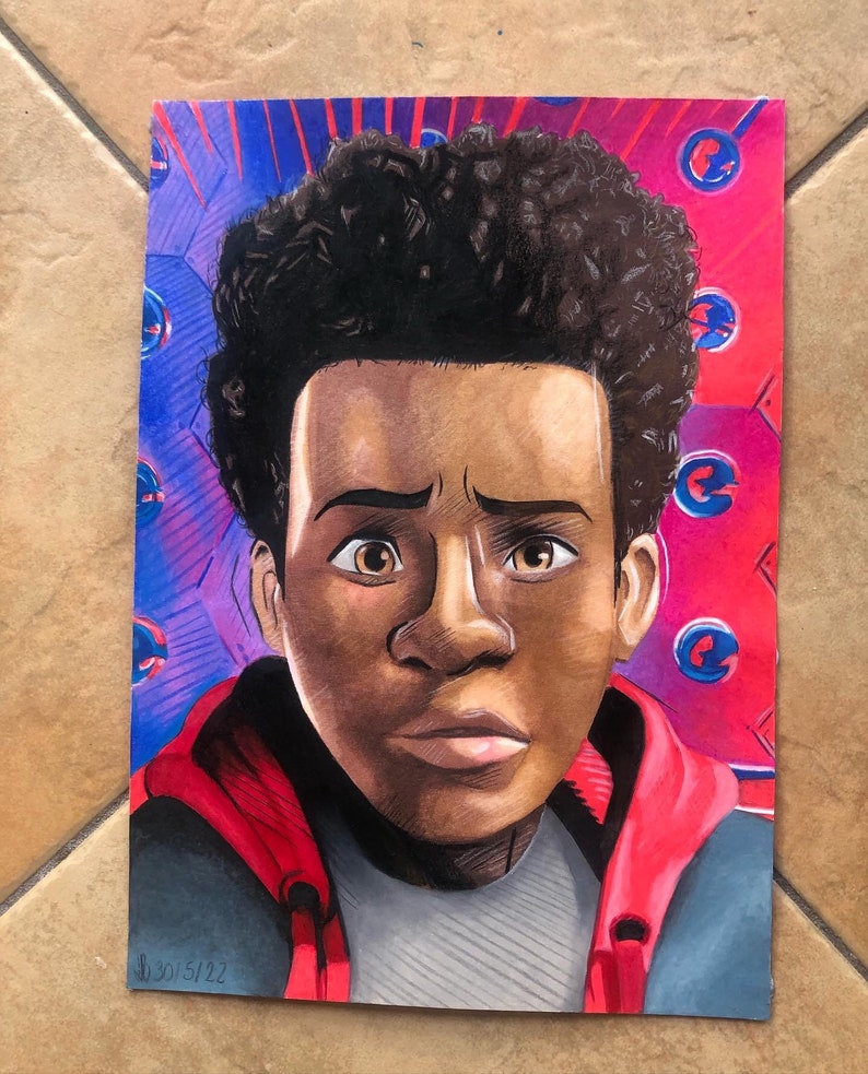 Miles Morales Drawing Print - Etsy
