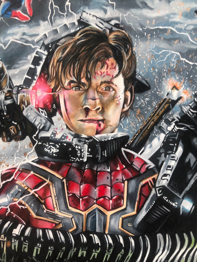 Spider-man No Way Home Drawing Print - Etsy Australia