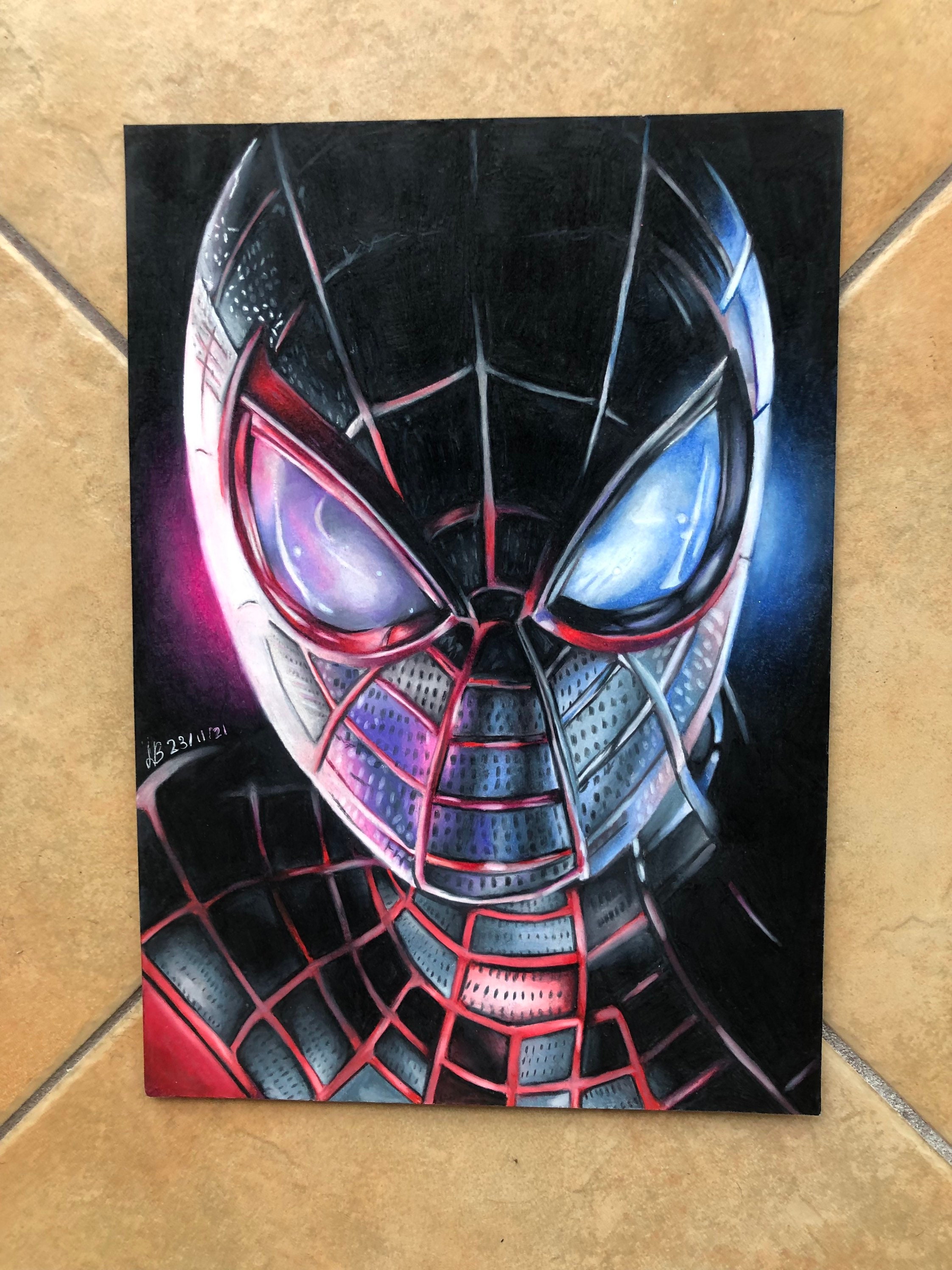 Spider-man Drawing Print - Etsy
