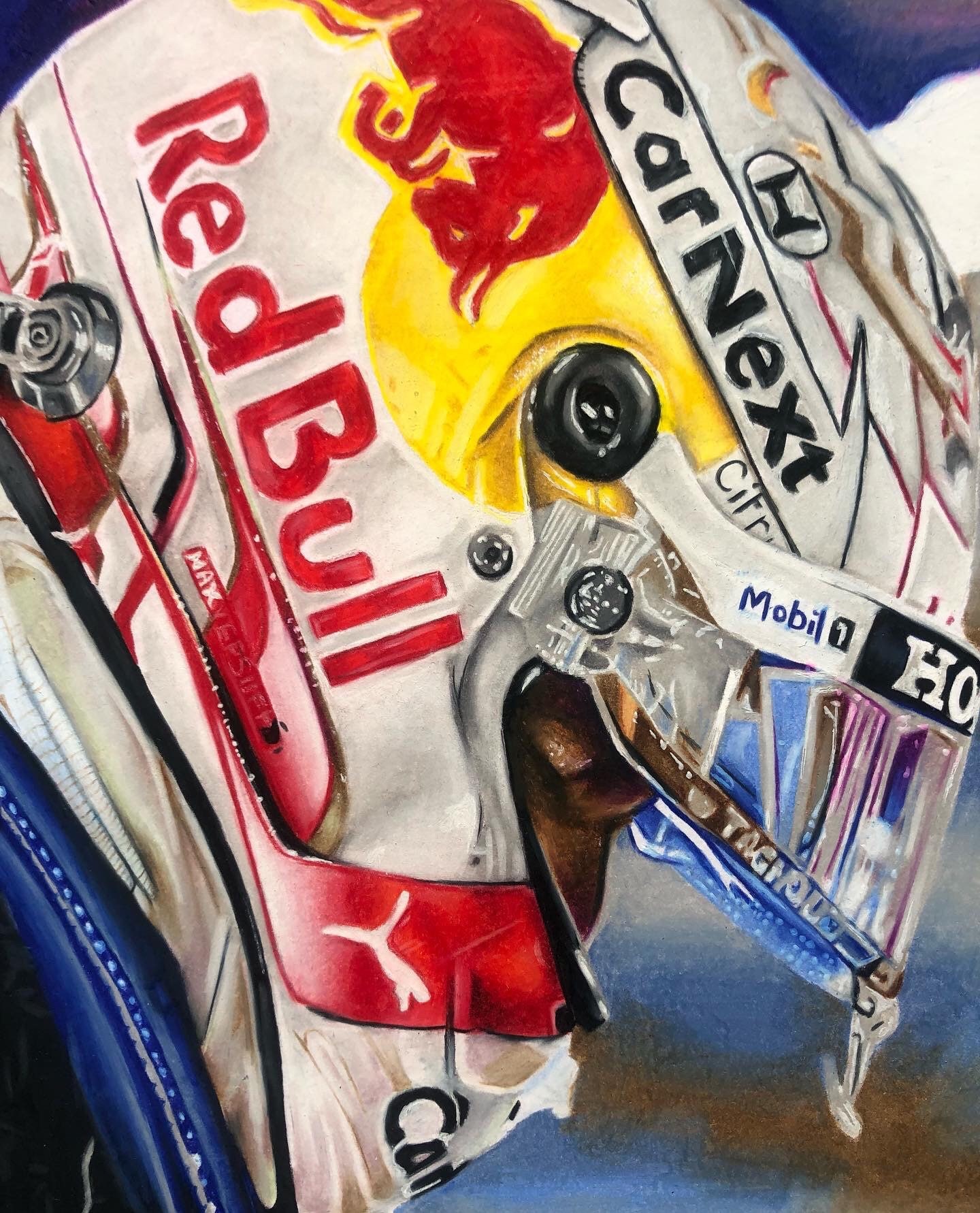 Max Verstappen Drawing Print - Etsy