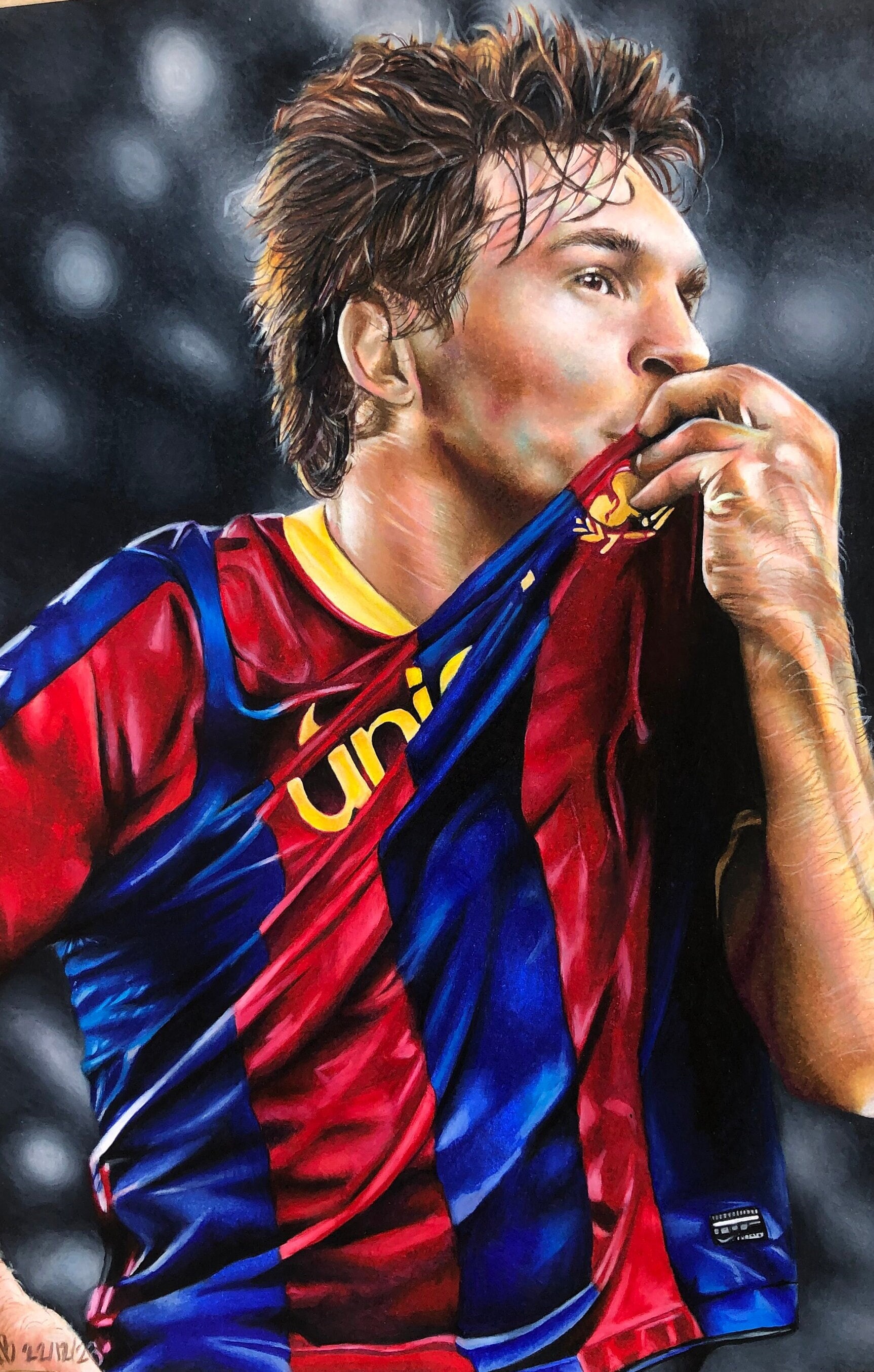 Lionel Messi Drawing Print - Etsy