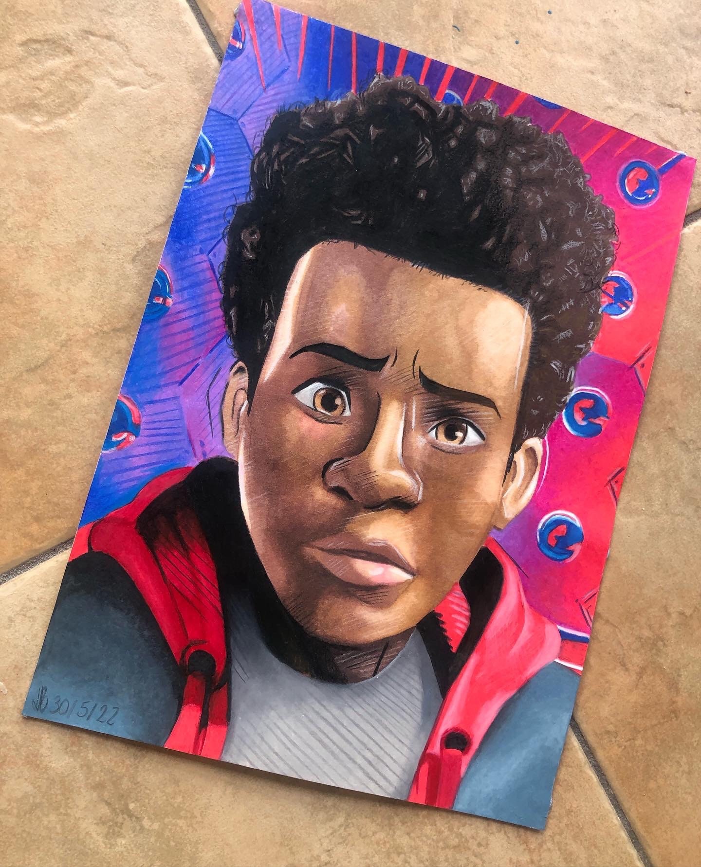 Miles Morales Drawing Print - Etsy
