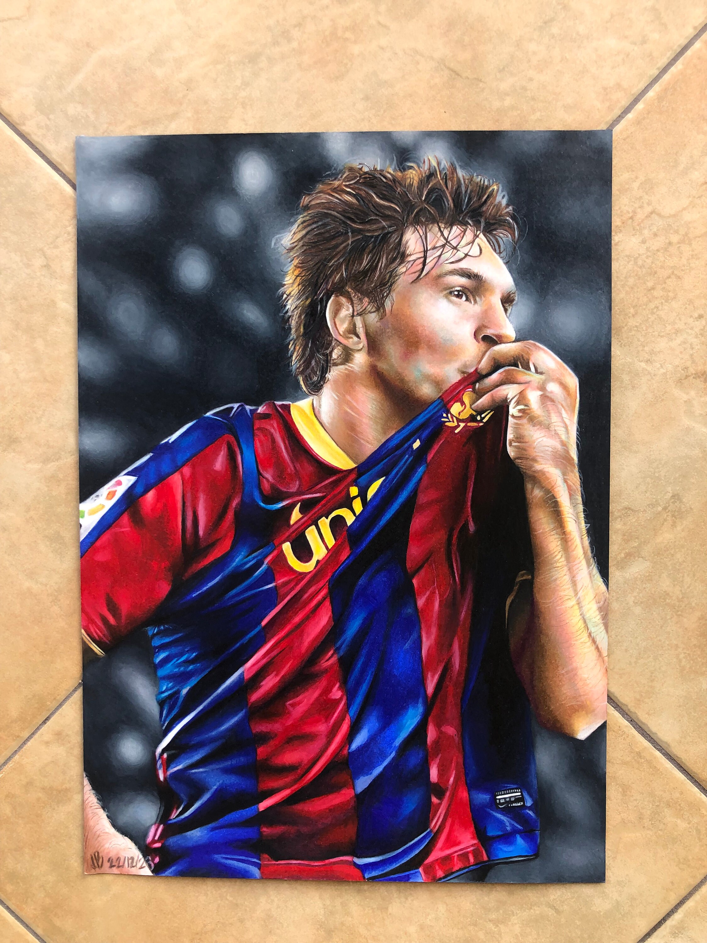 Lionel Messi Drawing Print - Etsy