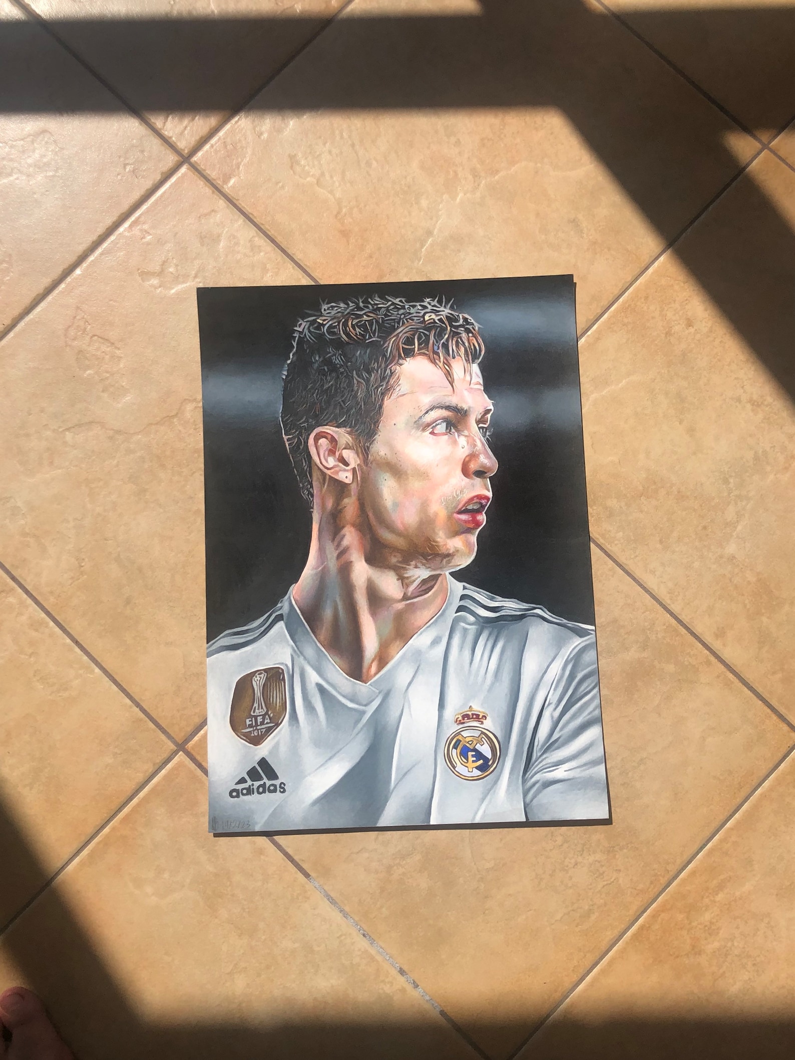 Christiano Ronaldo Drawing Print - Etsy
