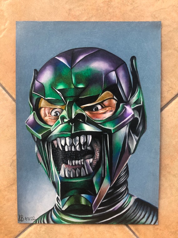 Green Goblin Drawing Print - Etsy