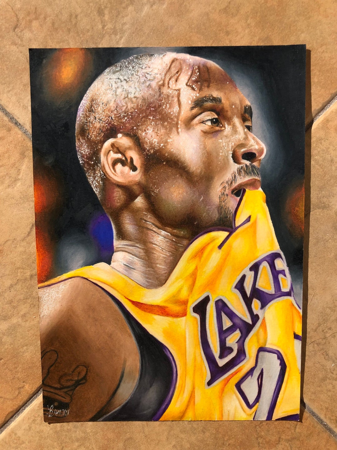 Kobe Bryant Drawing Print - Etsy