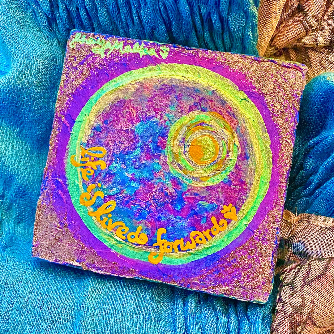 Made-to-order: Life is Lived Forward acrylic on Wood 3 - Etsy