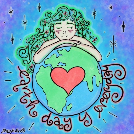 Earth Day Art Print 3 - Etsy