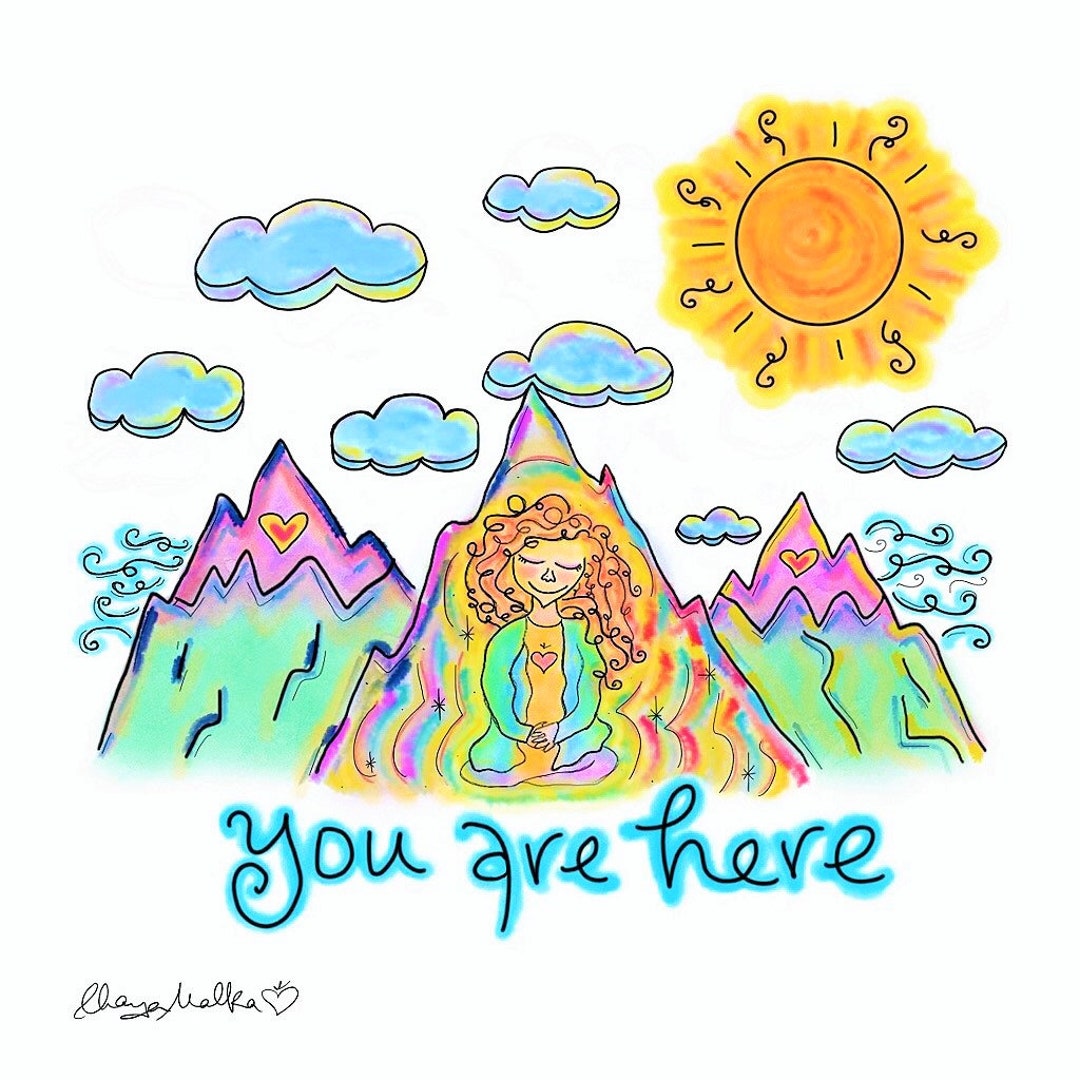 You Are Here Art Print 3 - Etsy