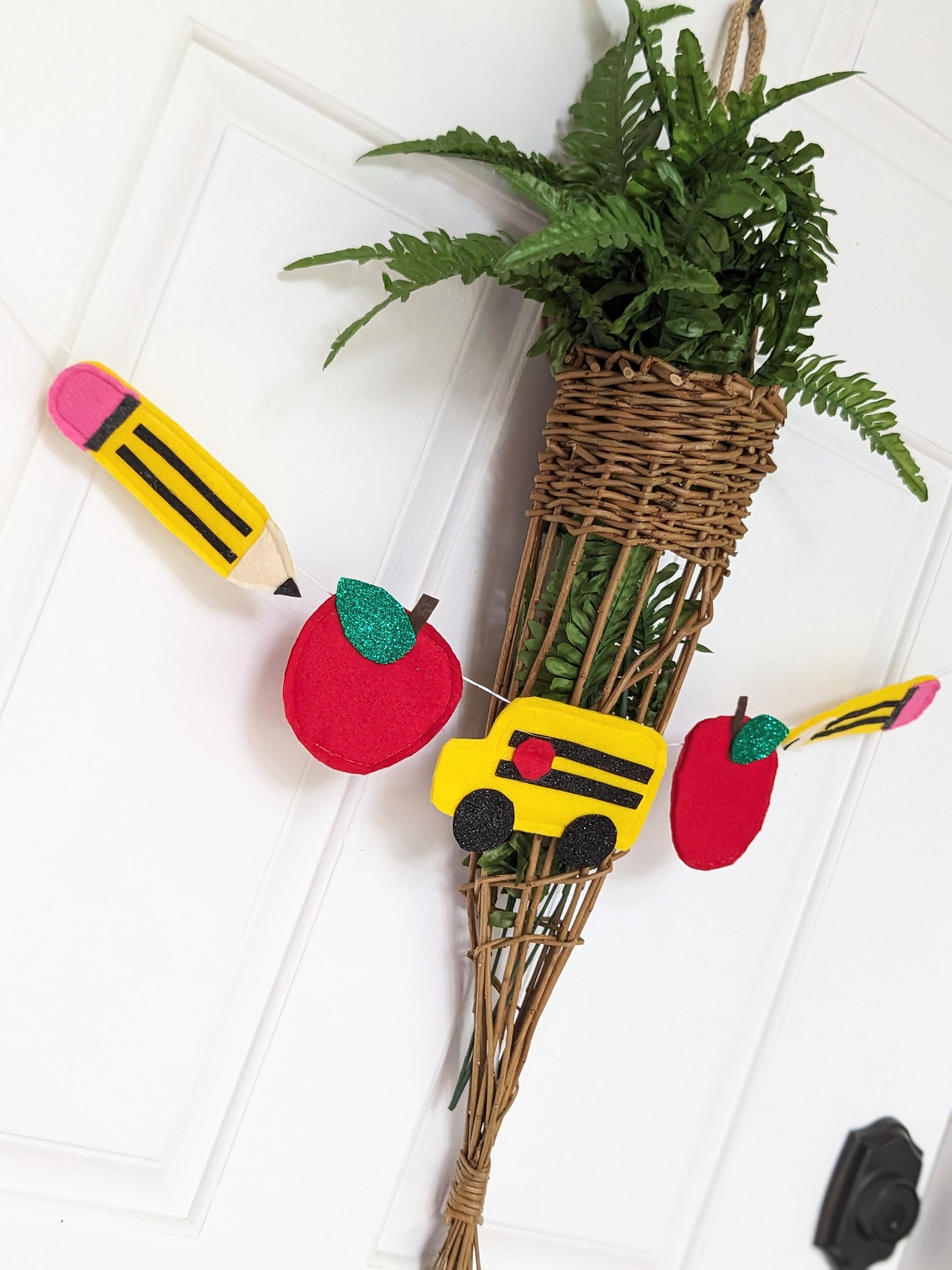 School Garland Back to School Decor Pencils Apples School - Etsy