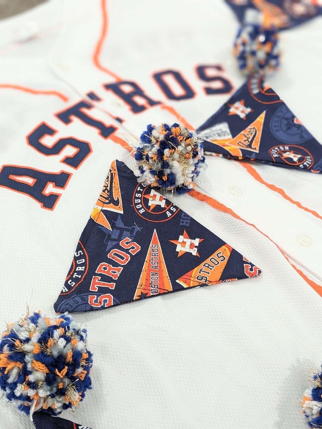Houston Astros Baseball Wall Garland Decor Astros Party Decor Baseball ...