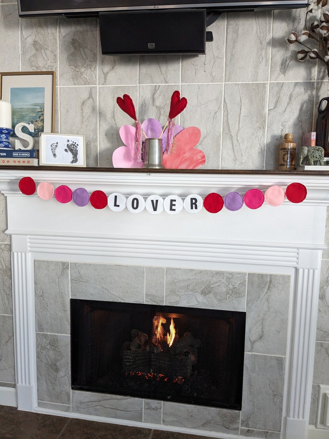 Felt Friendship Bracelet Garland- Handmade Valentines Garland - Taylor ...