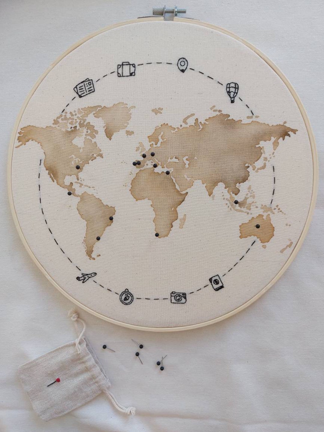 Map to Mark With Thumbtacks - Etsy