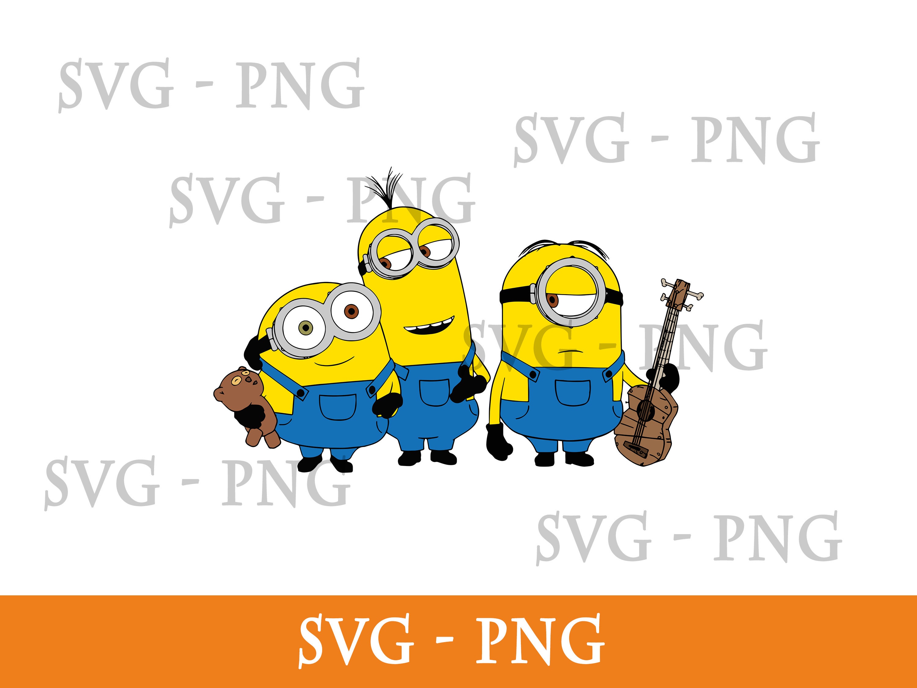 Minnions Png and Svg Digital File Cut Files for - Etsy