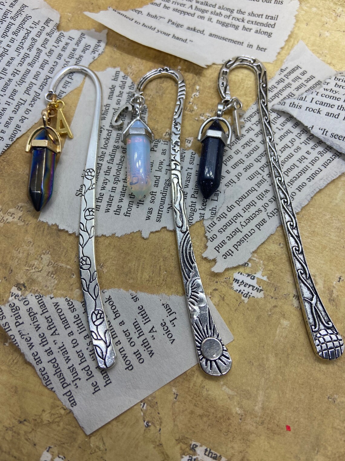 Personalized Crystal Bookmark - Etsy