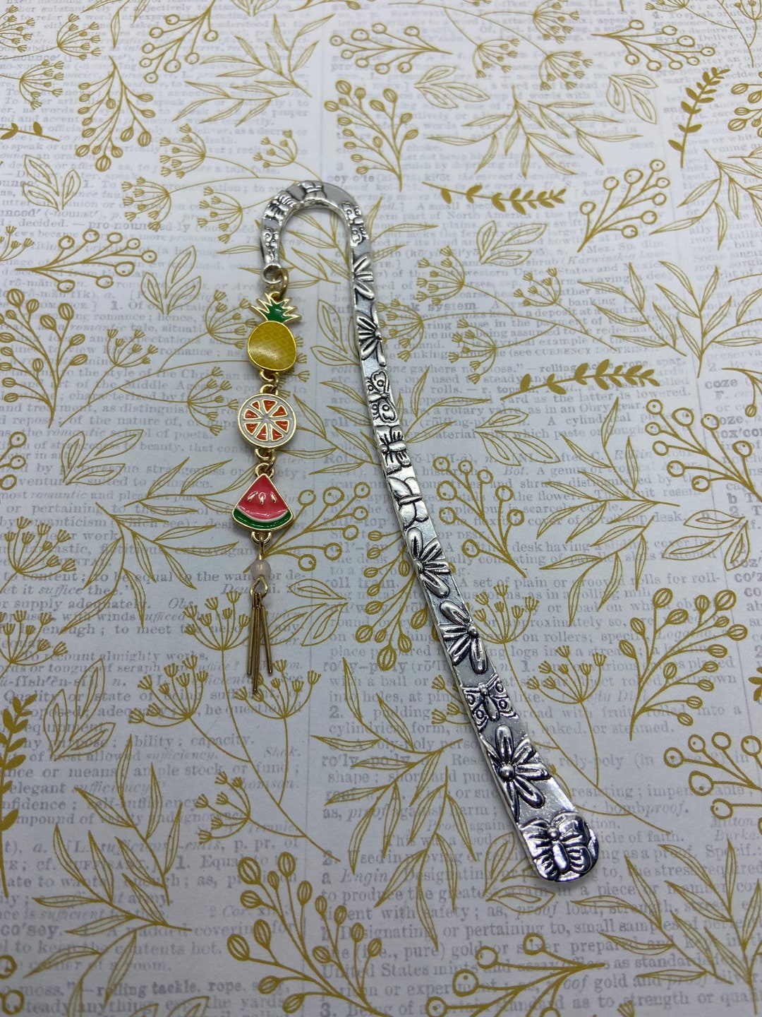 Fruit Dangle Bookmark - Etsy UK