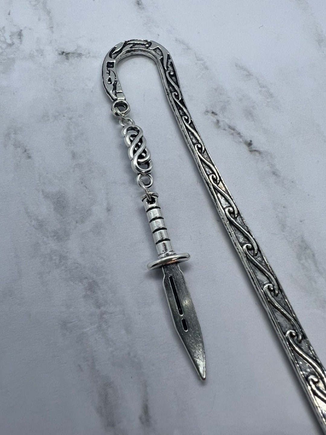 Knife Metal Bookmark/ Dagger Metal Bookmark - Etsy