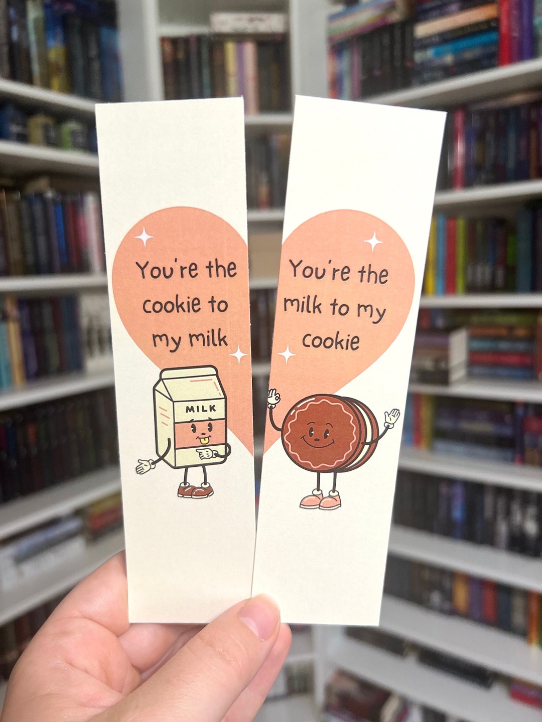 Milk & Cookie Bookmark/ Bestie Bookmark/ Paper Bookmark/ Laminated ...