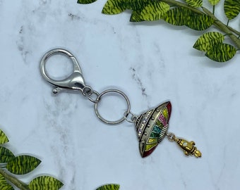 Keychain UFO Keychain Svg 3d Print File Keychain Rings. - Etsy