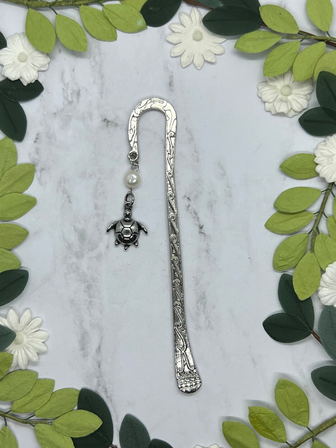 Silver Turtle Bookmark - Etsy