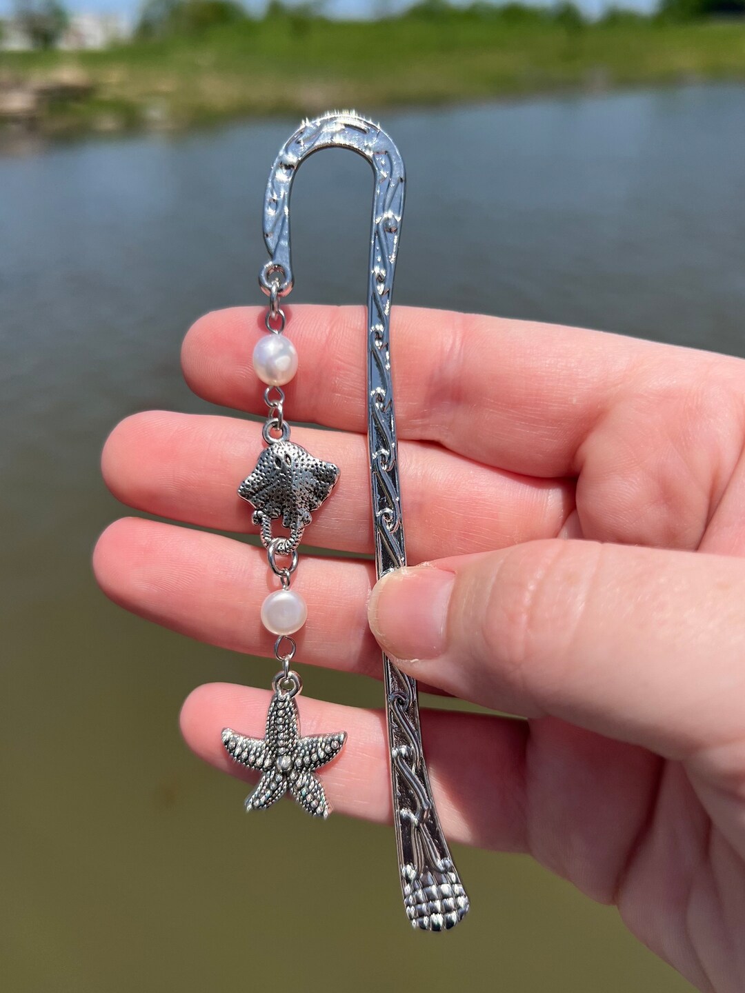 Stingray and Starfish Bookmark/ Stingray Bookmark/ Starfish Bookmark - Etsy