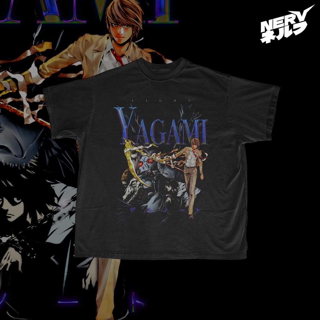 Yagami T-shirt Anime Graphic Tee Anime Shirt Death Note - Etsy