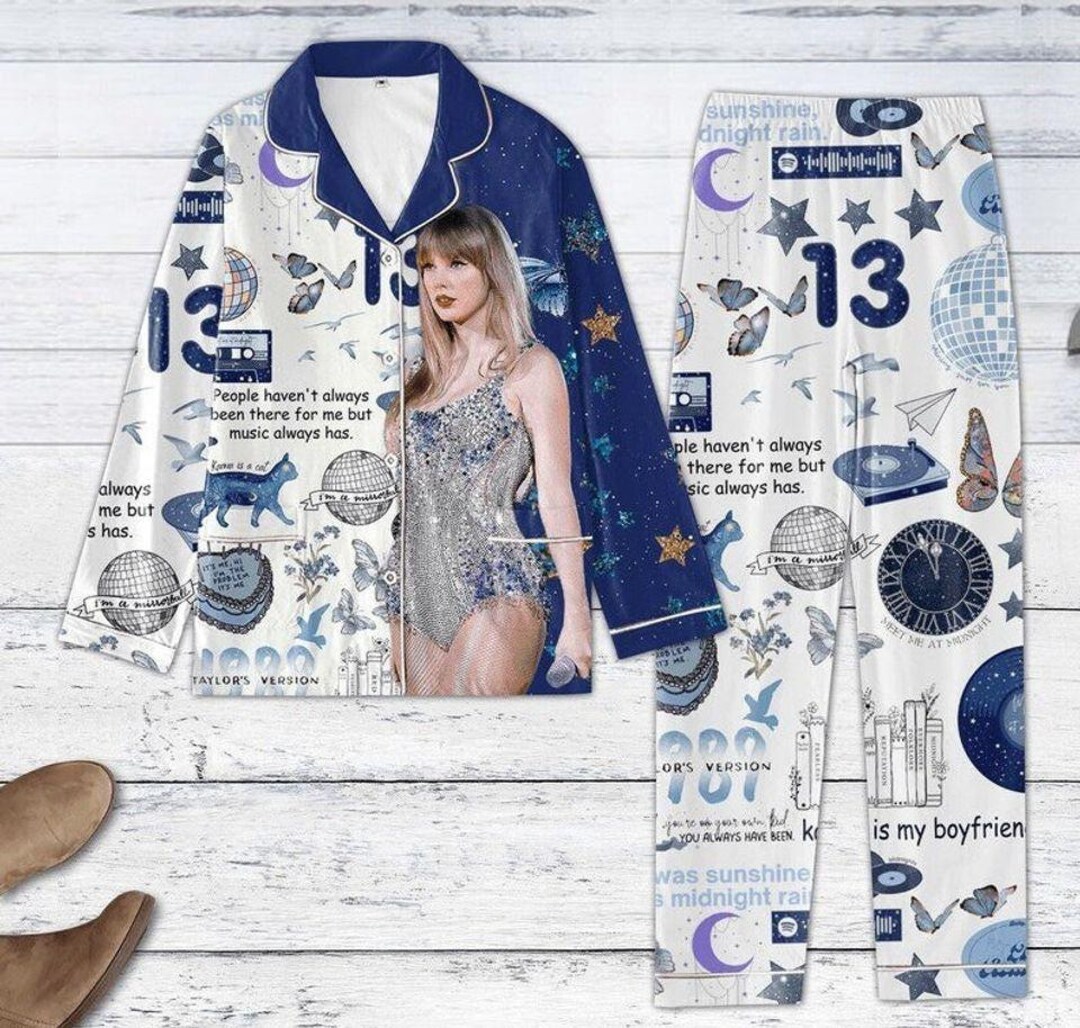 1989 Taylor Swift's Swift Pajamas Set, Taylor Swift Pajamas Sleepwear ...