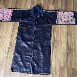 Rare Vintage Hmong Jacket - Belt | Women | Hemp | Hmong Embroidery | ± ...