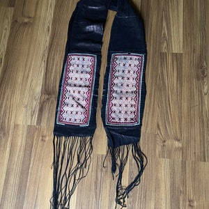 Rare Vintage Hmong Jacket - Belt | Women | Hemp | Hmong Embroidery | ± ...