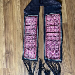 Rare Vintage Hmong Jacket - Belt | Women | Hemp | Hmong Embroidery | ± ...