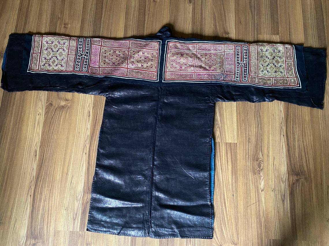 Rare Vintage Hmong Jacket Belt Women Hemp Hmong Embroidery 130 Yrs Old ...