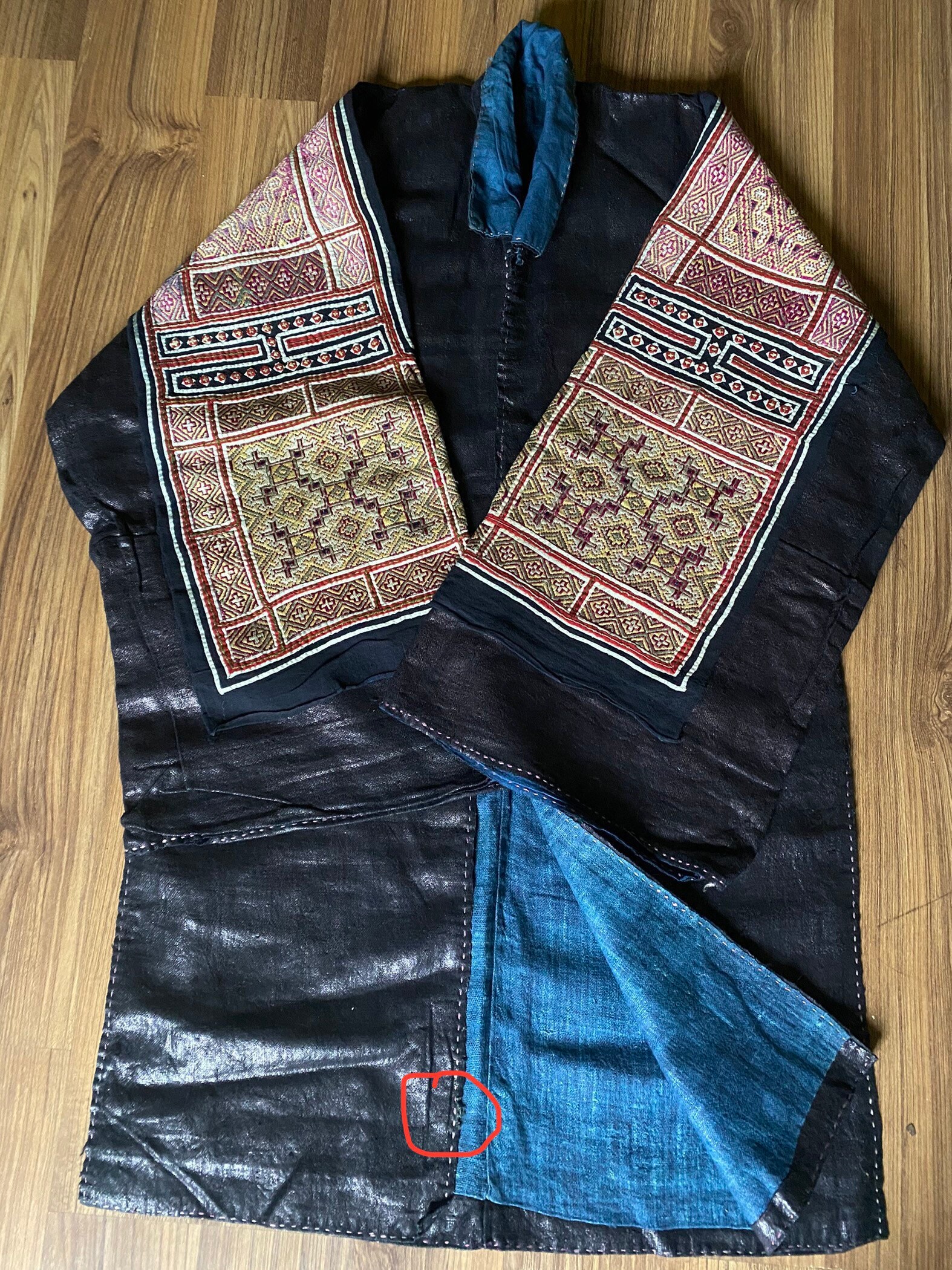 Rare Vintage Hmong Jacket Belt Women Hemp Hmong Embroidery 130 Yrs Old ...